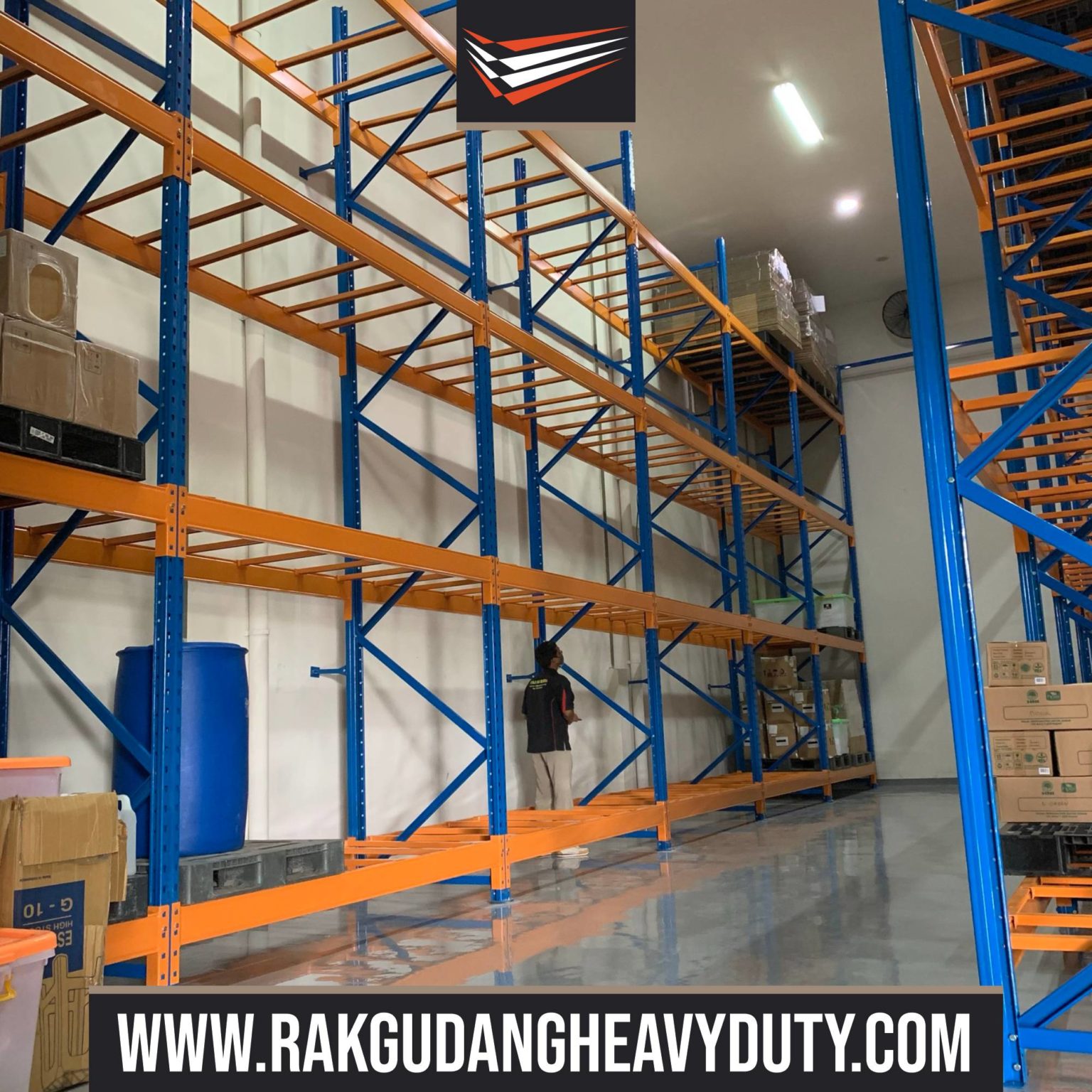 Galeri Instalasi Rak Gudang Heavy Duty di Gudang PT. HNI Bekasi - Rak ...