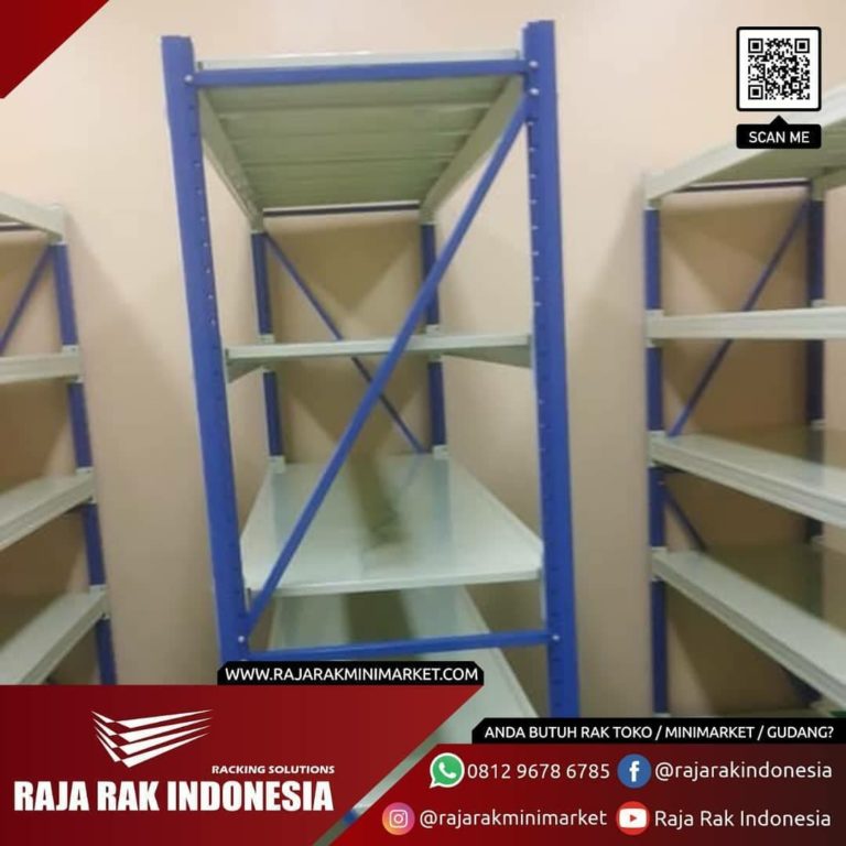RAK BARANG GUDANG DARI BESI KAPASITAS BERAT 500 KG / LEVEL