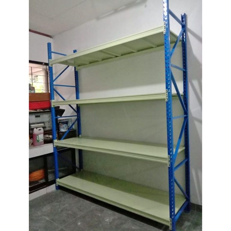 RAK BARANG GUDANG DARI BESI KAPASITAS BERAT 500 KG / LEVEL